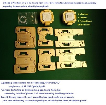 China iPhone 6 Plus 6p 5S 5C 5 4S 4 nand rom tester detecting tool,distinguish good nand,auxiliary repairing bypass unlock icl supplier