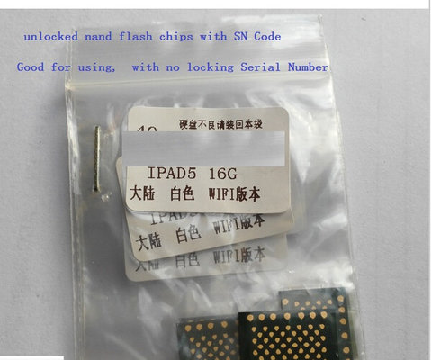 China unlocked ipad5 air nand flash chip16GB with serial number sn Code,ipad hdd chip 100% tested well bypass ipad icloud for supplier