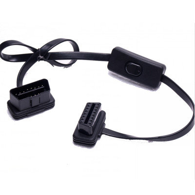 China Brand new 16Pin Male to Female Flat Extension Cable with Power Switch supplier