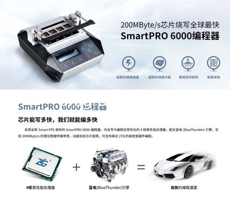 Original ZLG SmartPRO6000F Universal Programmer high-speed SmartPRO6000F GANG repair-specific ic programmer,IC WRITER