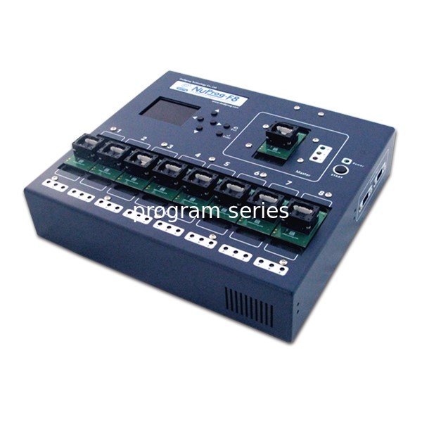 DediProg,NuProg-F8 UFS/eMMC Gang Programmer and Duplicator,Support UFS and eMMC IC