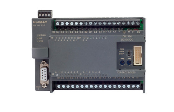 Industrial PNP or NPN PLC Program Logic Controller with 14 DI / 10DO UN124-1AD23-0XB0