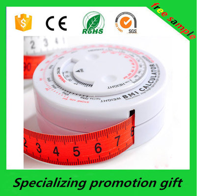 Customized Body Mass Index 1.5M PP retractable tape measures
