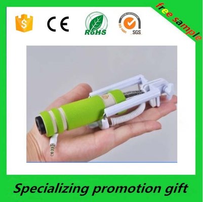 Colorful Small Wired Monopod Selfie Sticks For Mobile Phone CE / ROHS