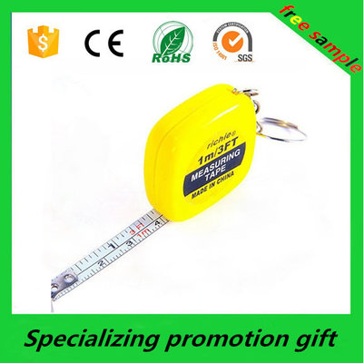 PVC / Steel Mini BMI Retractable Tape Measure 1.5m With Logo Printed