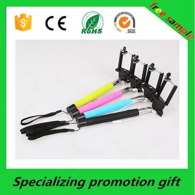 Promotional Monopod Selfie Sticks For Iphone 4 5 5s / Samsung S3 S4