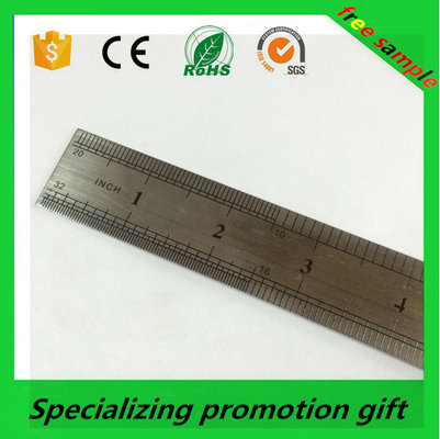 Product 2016 custom 30cm stainless steel ruler made in China with Logo printed
