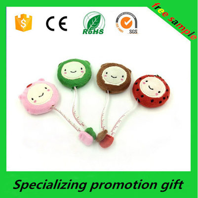 Durable Round 1.5m Promotional Mini Tape Measure Animal Shaped