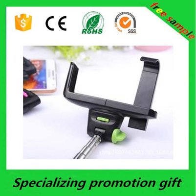 Green / Yellow Stainless Steel Smartphone Selfie Stick / Selfie Monopod
