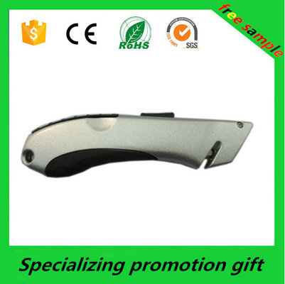 Heavy Duty Aluminium Alloy Auto Retractable Pocket Utility Knife ROHS / SGS