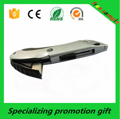 Heavy Duty Aluminium Alloy Auto Retractable Pocket Utility Knife ROHS / SGS
