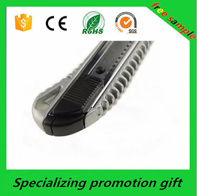 Portable Stainless Steel Single Balde Folding Utility Knife With Plastic Handel