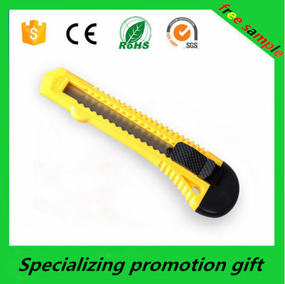 Stainless Steel Art Sliding Folding Utility Cutter Knife Yellow