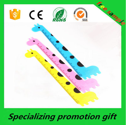 Cute Cartoon Colours  Plastic Straight Ruler with Colorful Custom made in China
