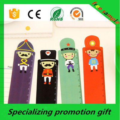 Cute Cartoon Colours  Plastic Straight Ruler with Colorful Custom made in China