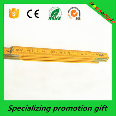 1M 5 folded wooden foldable promotion customized logo ruler for school