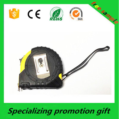 Rubber coated steel Retractable Tape Measure hand tools with custom label