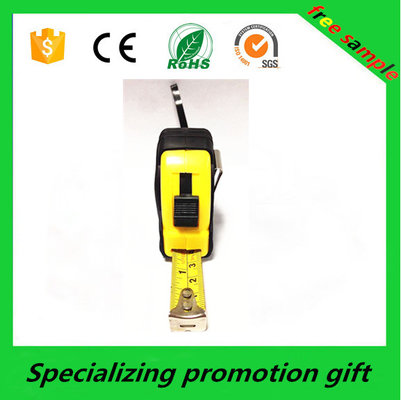 Rubber coated steel Retractable Tape Measure hand tools with custom label
