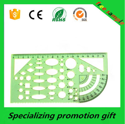 Multifunctional Different Shaped Plastic Drawing Stencil Template Ruler