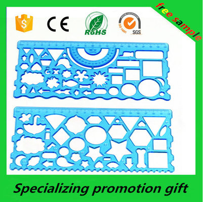 Multifunctional Different Shaped Plastic Drawing Stencil Template Ruler