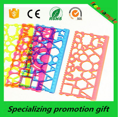 Multifunctional Different Shaped Plastic Drawing Stencil Template Ruler