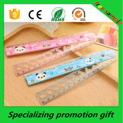  wholesale Factory Cudstom fashion design plastic foldable ruler for kids made in China