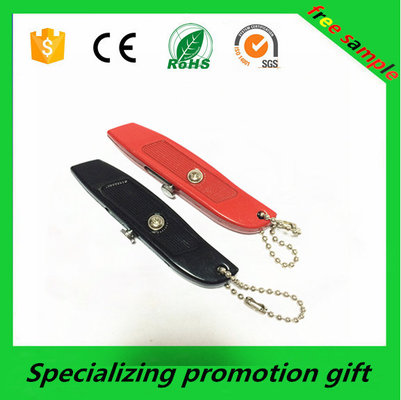 Mini Safety Stainless Pocket Utility Cutter Knife With Keychain