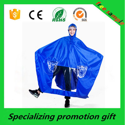 Colored Reusable PVC Polyester Raincoat For Motorcycle Riders