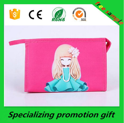 Promotional Women Nylon Travel Cosmetic Bag Custom Printed Bags