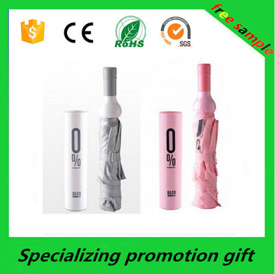 Unique Polyester Wine Bottle Shaped Umbrella Promotional Gift Items