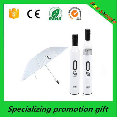 Unique Polyester Wine Bottle Shaped Umbrella Promotional Gift Items