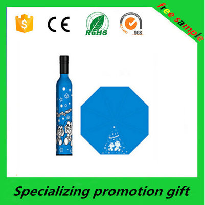 Promotional Mens / Womens Custom Printed Umbrellas With Bottle Cap Handle