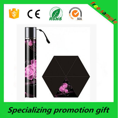Innovative Polyester / Pongee Custom Printed Umbrellas Lipstick Bottle Umbrella