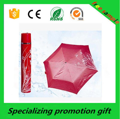 Innovative Polyester / Pongee Custom Printed Umbrellas Lipstick Bottle Umbrella