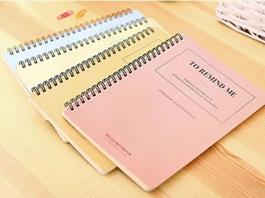 Custom Promotional Stationery , 60 Page Diary 6 X 9 Spiral Notebook