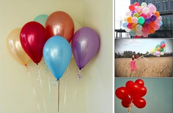 Pearl Round Metallic Rubber Latex Helium Balloon Custom Printed Balloons
