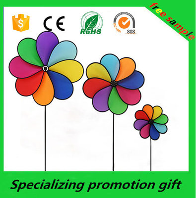 Promotional Outdoor Essential Products Plastic Colorful Windmill Toy