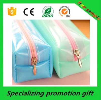 Students Promotional Stationery , Mini Cartoon PVC Zipper Pencil Pouch