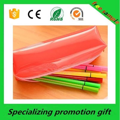 Students Promotional Stationery , Mini Cartoon PVC Zipper Pencil Pouch