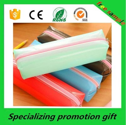 Students Promotional Stationery , Mini Cartoon PVC Zipper Pencil Pouch