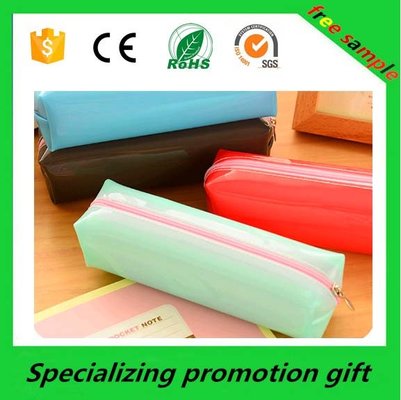 Students Promotional Stationery , Mini Cartoon PVC Zipper Pencil Pouch