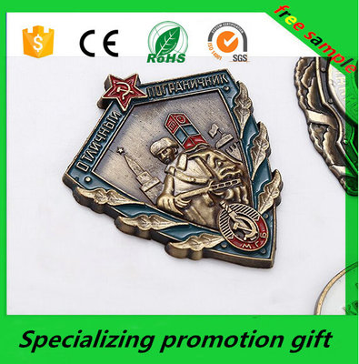 OEM / ODM Eco - Friendly Promotional Stationery Custom Metal Badge