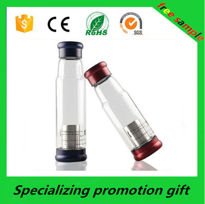 Lightweight Transparent Advertising Cups Custom Borosilicate Glass Bottle