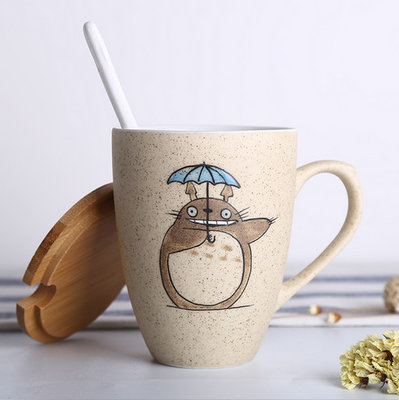 Lovely Printed Promotional Mark Cup , Eco friendly Ceramic Coffee Mugs