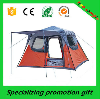 Polyester Canvas Folding Outdoor Camping Tent , Waterproof Inflatable Family Tent