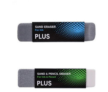 Customized rubber Promotional Stationery frosted Eraser for pencil