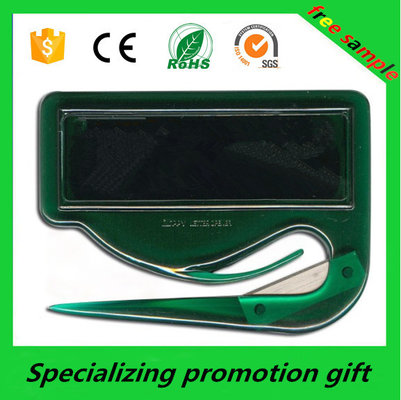 Multi Color Plastic Plastic Letter Opener Knife With Logo Printed