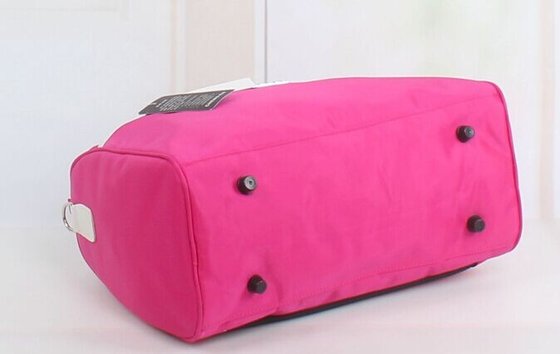 Customized Pink PU Trolley Carry On Promotional Gift Bags With Lock