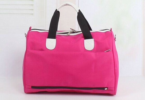 Customized Pink PU Trolley Carry On Promotional Gift Bags With Lock