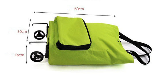 Green Anti - Freezing Luggage Trolley Bags Custom Promotional Items